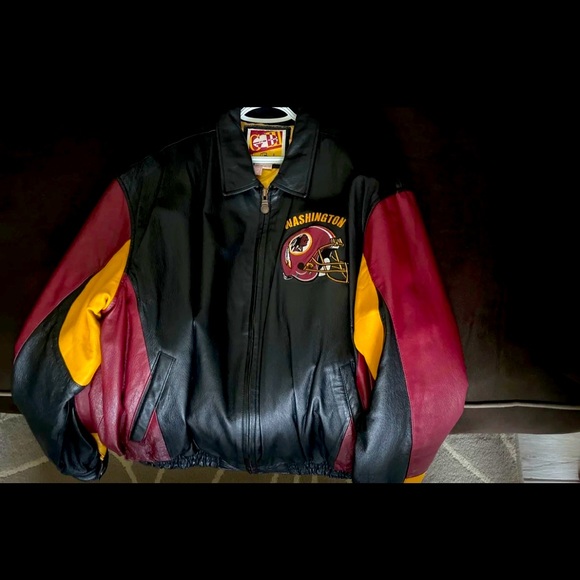 Jackets & Coats | Mens Washington Redskins Xl Leather Jacket | Poshmark
